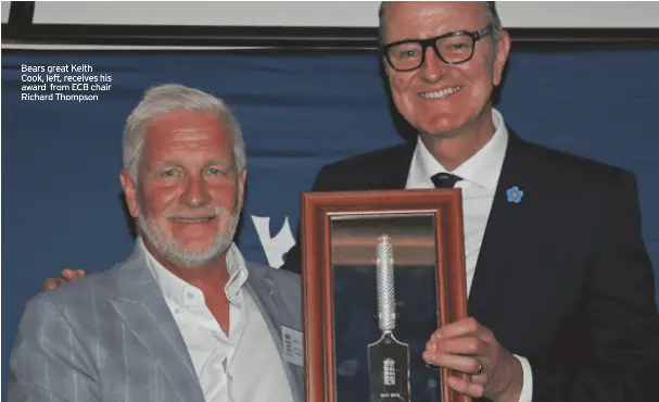 Cookie honoured by ECB with new award - PressReader