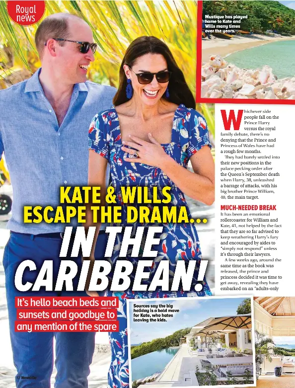 KATE & WILLS ESCAPE THE DRAMA... IN THE CARIBBEAN! - PressReader