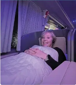 My night spent flat-out aboard a luxe sleeper bus - PressReader