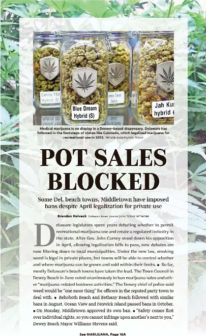 POT SALES BLOCKED - PressReader