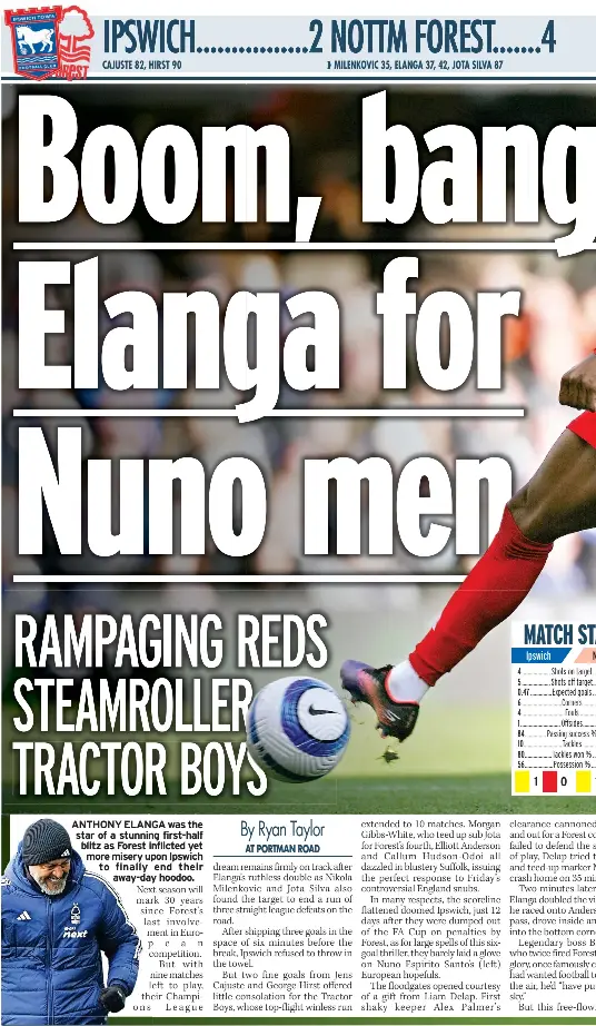 Boom, bang Elanga for Nuno men - PressReader