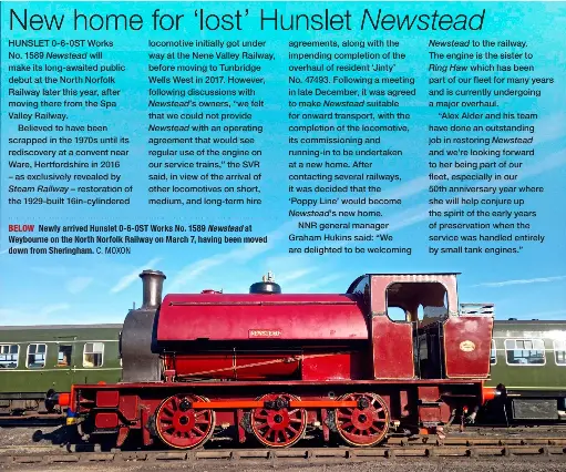 New home for ‘lost’ Hunslet Newstead - PressReader