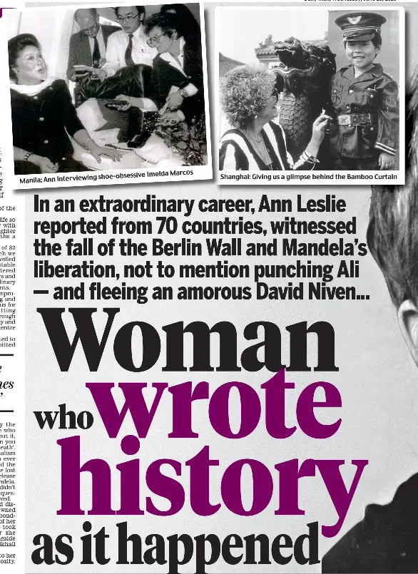 Woman wrote who history as it happened - PressReader