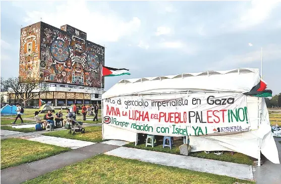 Contagian las protestas por Palestina a CU y a El Colmex - PressReader