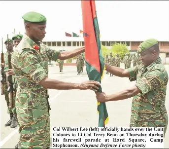 Camp Stephenson command changes hands as Col Lee heads to retirement ...