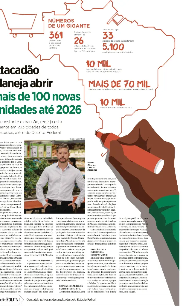 Atacadão planeja abrir mais de 100 novas unidades até 2026 - PressReader