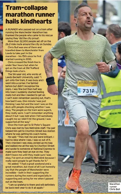 Marathon runner hails kindhearts - PressReader