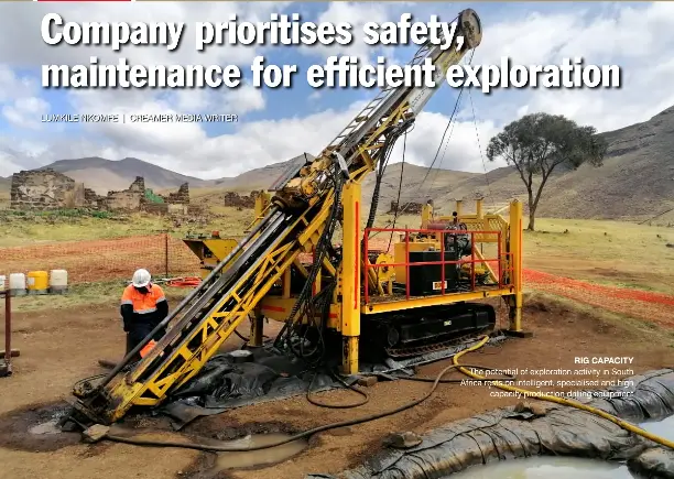 Company prioritise­s safety, maintenanc­e for efficient exploratio­n - PressReader