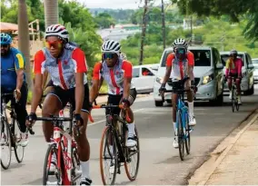 Cyclists pay tribute to the late Motsa - PressReader