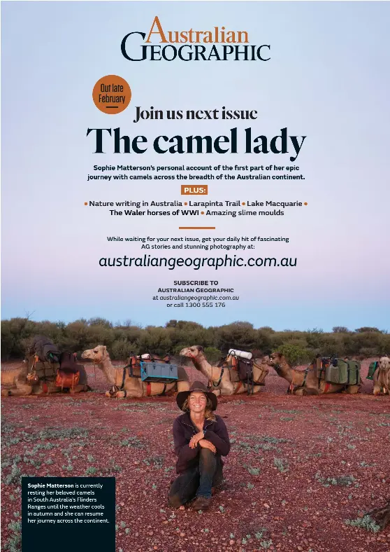 Join us next issue The camel lady - PressReader