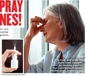 NEW NASAL SPRAY ZAPS MIGRAINES! - PressReader