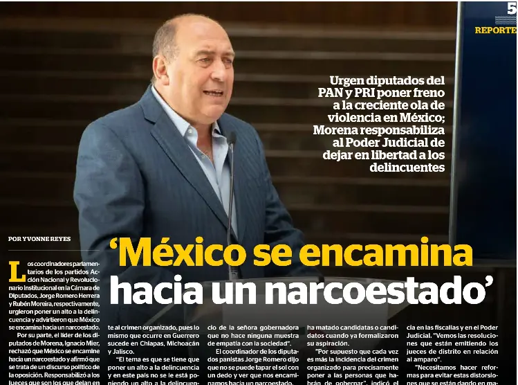 ‘México se encamina hacia un narcoestad­o’ - PressReader
