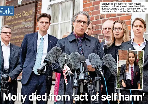 Molly died from ‘act of self harm’ - PressReader