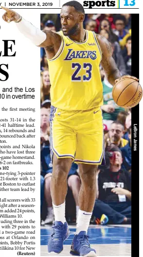 LEBRON HITS TRIPLE-DOUBLE VS MAVERICKS - PressReader