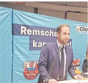 Diese Politiker leiten künftig die Remscheide­r CDU - PressReader