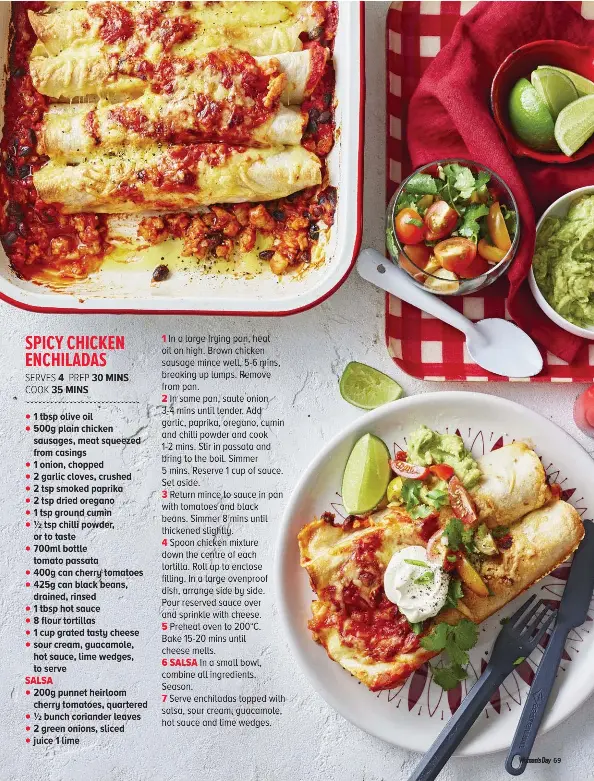 SPICY CHICKEN ENCHILADAS - PressReader