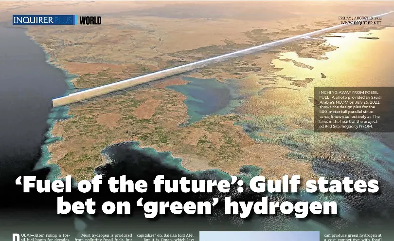 ‘Fuel of the future’: Gulf states bet on ‘green’ hydrogen - PressReader