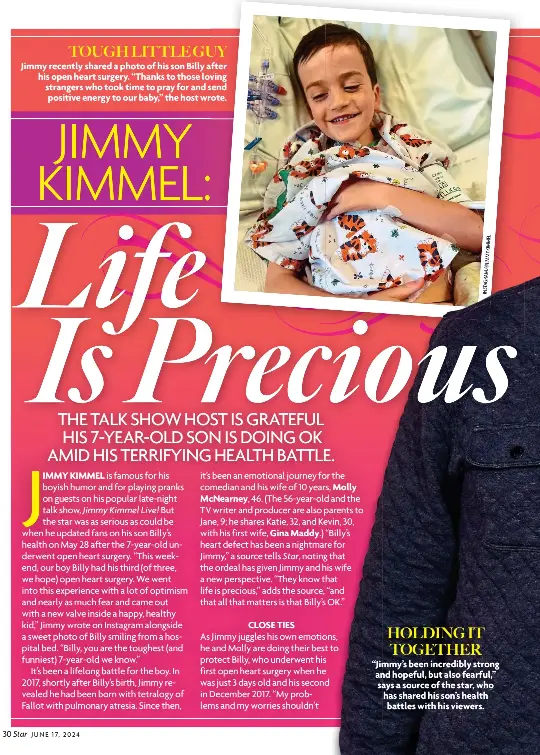 Jimmy Kimmel: Life Is Precious! As his son Billy recovers from open-heart surgery, the late ...