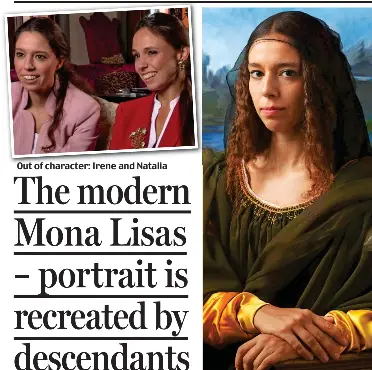 The modern Mona Lisas – portrait is recreated by descendant­s - PressReader
