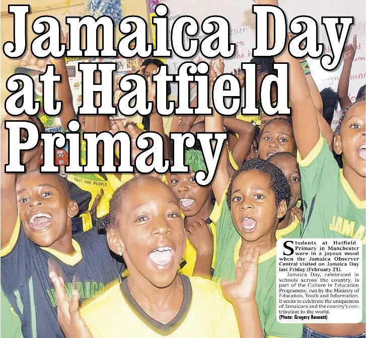 Jamaica Day at Hatfield Primary - PressReader
