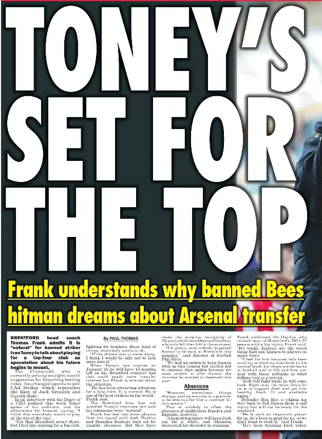 TONEY’S SET FOR THE TOP - PressReader