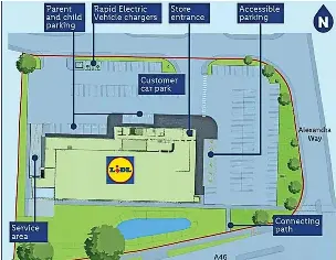 Lidl’s big idea Supermarke­t plan for estate near M5 - PressReader
