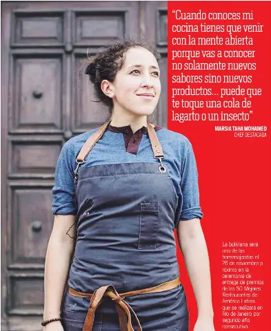 La mejor chef de Latinoamér­ica - PressReader