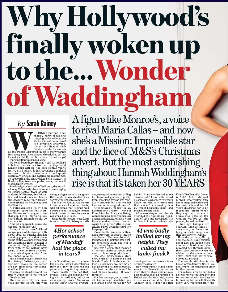 Why Hollywood’s finally woken up to the... Wonder of Waddingham - PressReader