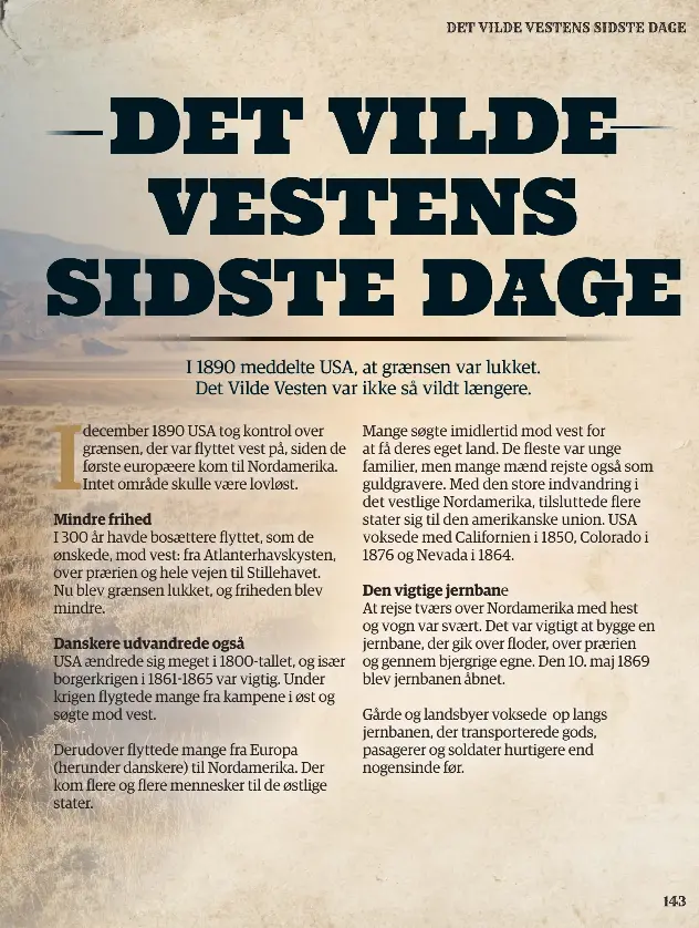 DET VILDE VESTENS SIDSTE DAGE - PressReader