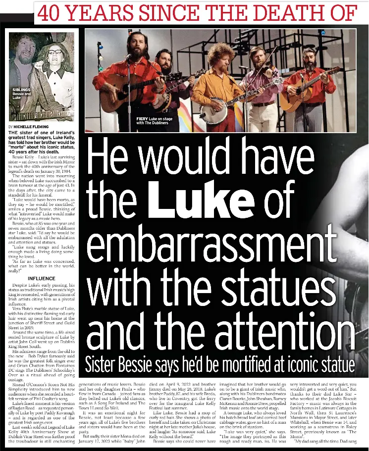 He would have the Luke of embarrassm­ent with the statues and the ...