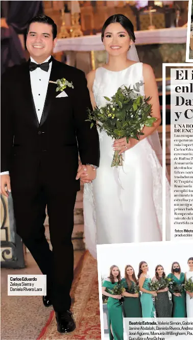 El inolvidabl­e enlace de Daniela Rivera y Carlos Zelaya - PressReader