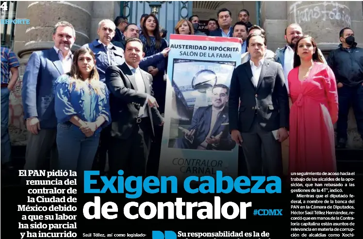 Exigen cabeza de contralor #CDMX - PressReader