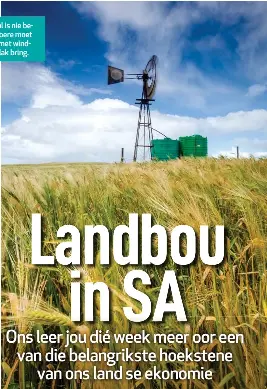 Als oor die landbou in SA - PressReader