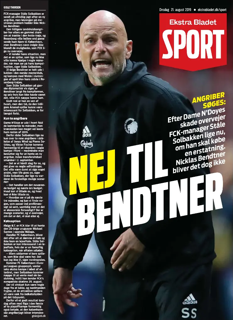 NEJ TIL BENDTNER - PressReader