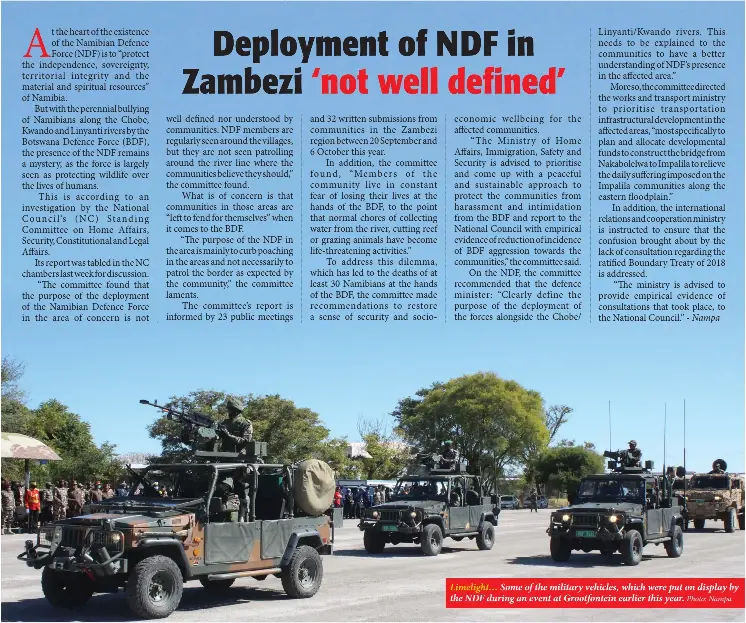 Deployment of NDF in Zambezi ‘not well defined’ - PressReader