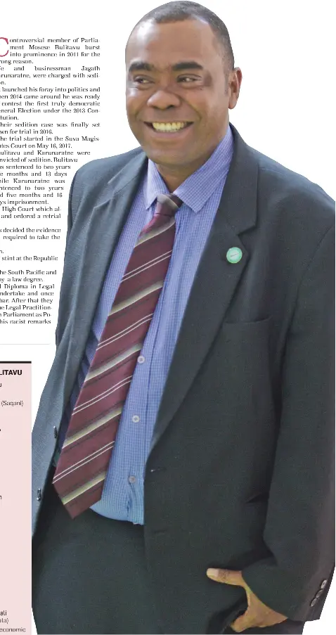 WHO IS MOSESE BULITAVU? - PressReader