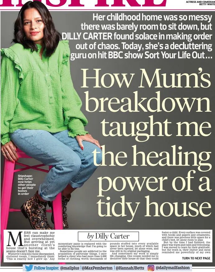 How Mum’s breakdown taught me the healing power of a tidy house - PressReader