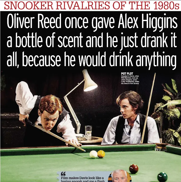 SNOOKER RIVALRIES OF THE 1980s Oliver Reed once gave Alex Higgins a ...