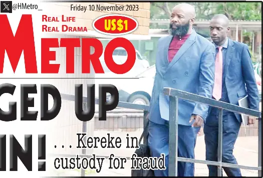 BANGED UP AGAIN! . . . Kereke in custody for fraud - PressReader