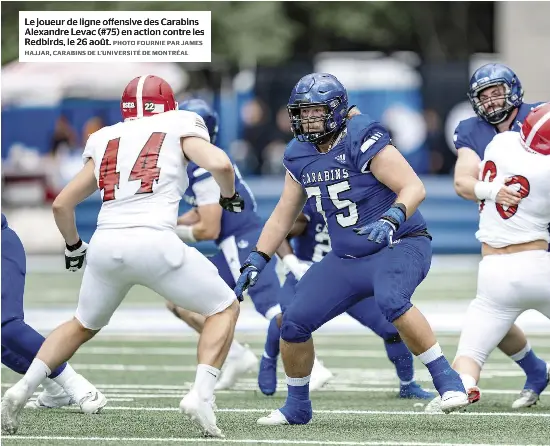 Un changement profitable pour tous sur la ligne offensive des Carabins ...