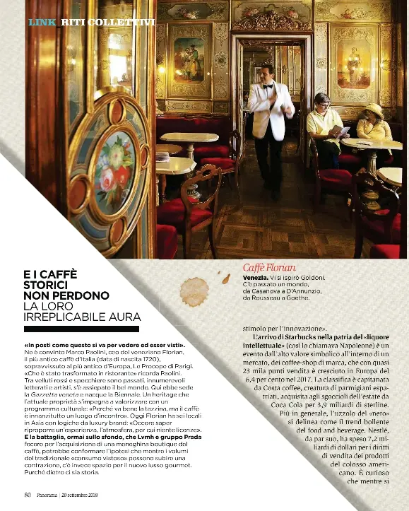 E I CAFFÈ STORICI NON PERDONO - PressReader