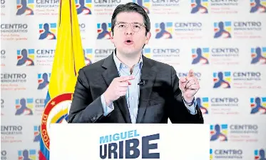 Miguel Uribe se posiciona en la puja por el aval del CD - PressReader