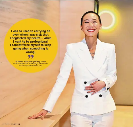 Health scare a wake-up call for Julie Tan - PressReader