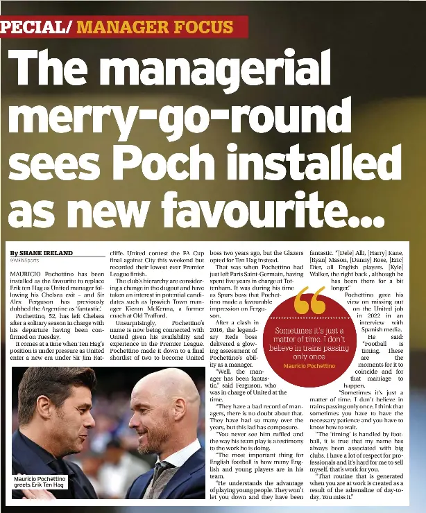 The managerial merry-go-round sees Poch installed as new favourite... - PressReader