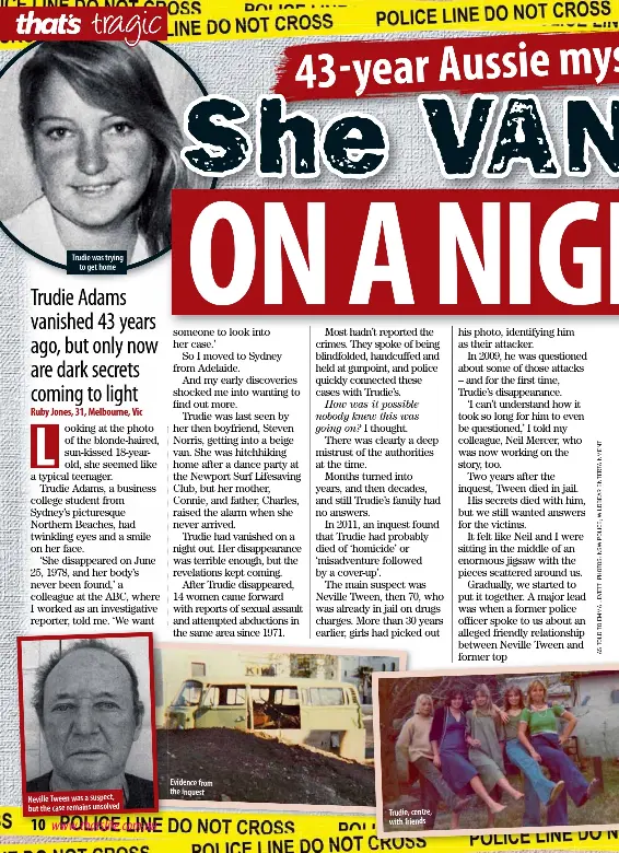 43-year Aussie mystery – She vanished on a night out - PressReader