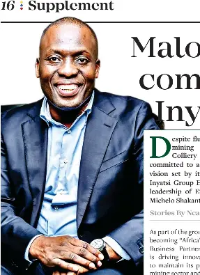 Maloma Colliery Limited committed to achieving Inyatsi Group’s vision - PressReader