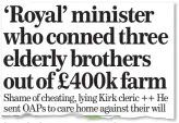 ‘Royal’ minister who conned brothers out of £400k farm is sued for ...