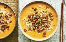 SWEET POTATO GOCHUJANG SOUP WITH CRISPY CHICKPEAS (Serves 3-4) - PressReader