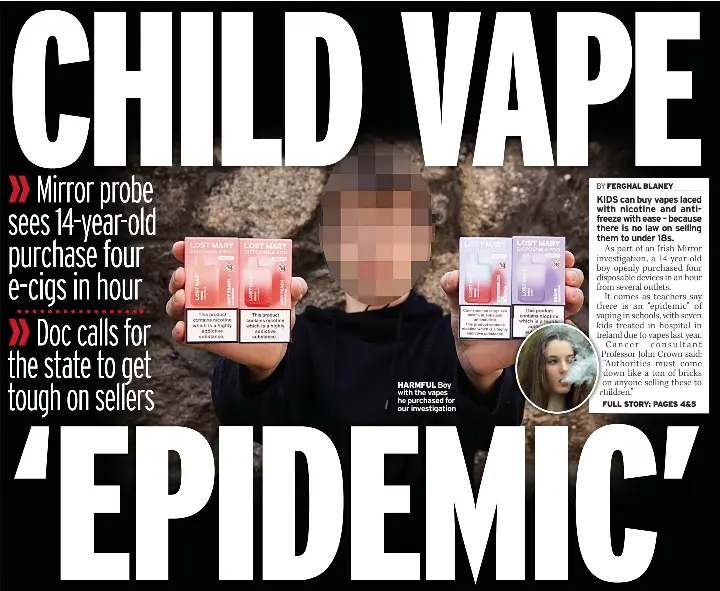 CHILD VAPE ‘EPIDEMIC’ - PressReader