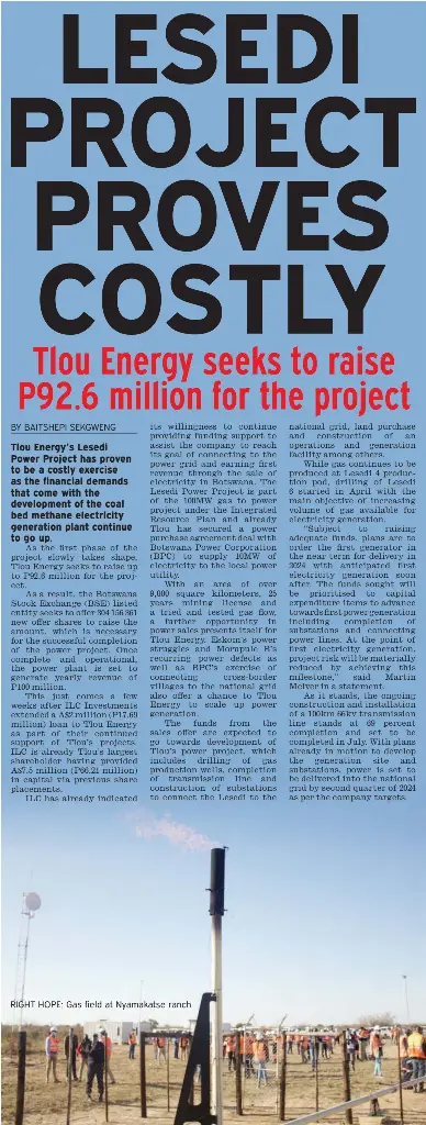 LESEDI PROJECT PROVES COSTLY - PressReader